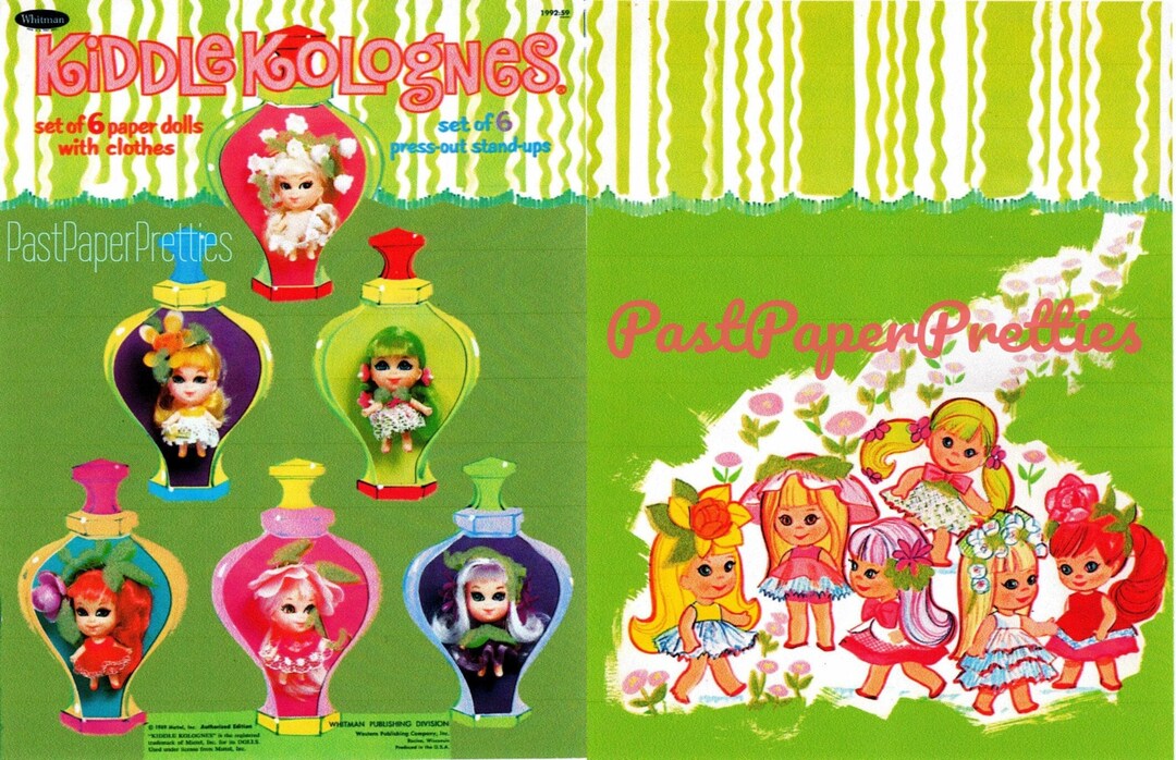 Vintage Paper Dolls Liddle Kiddles Kolognes C. 1969 Printable PDF ...