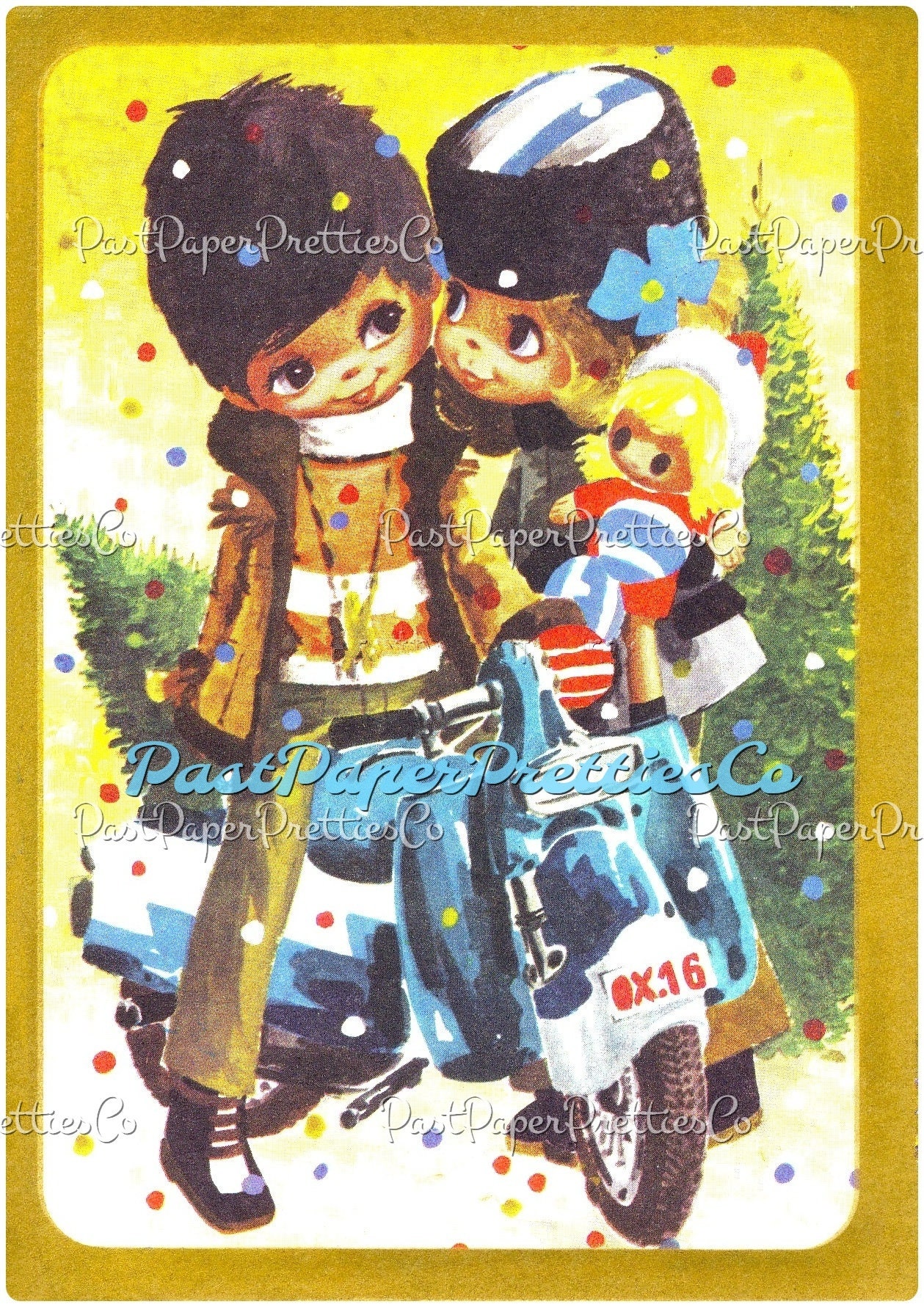 Vintage Big Eyed Mod Couples in Love Retro Swinging Sixties Printable ...