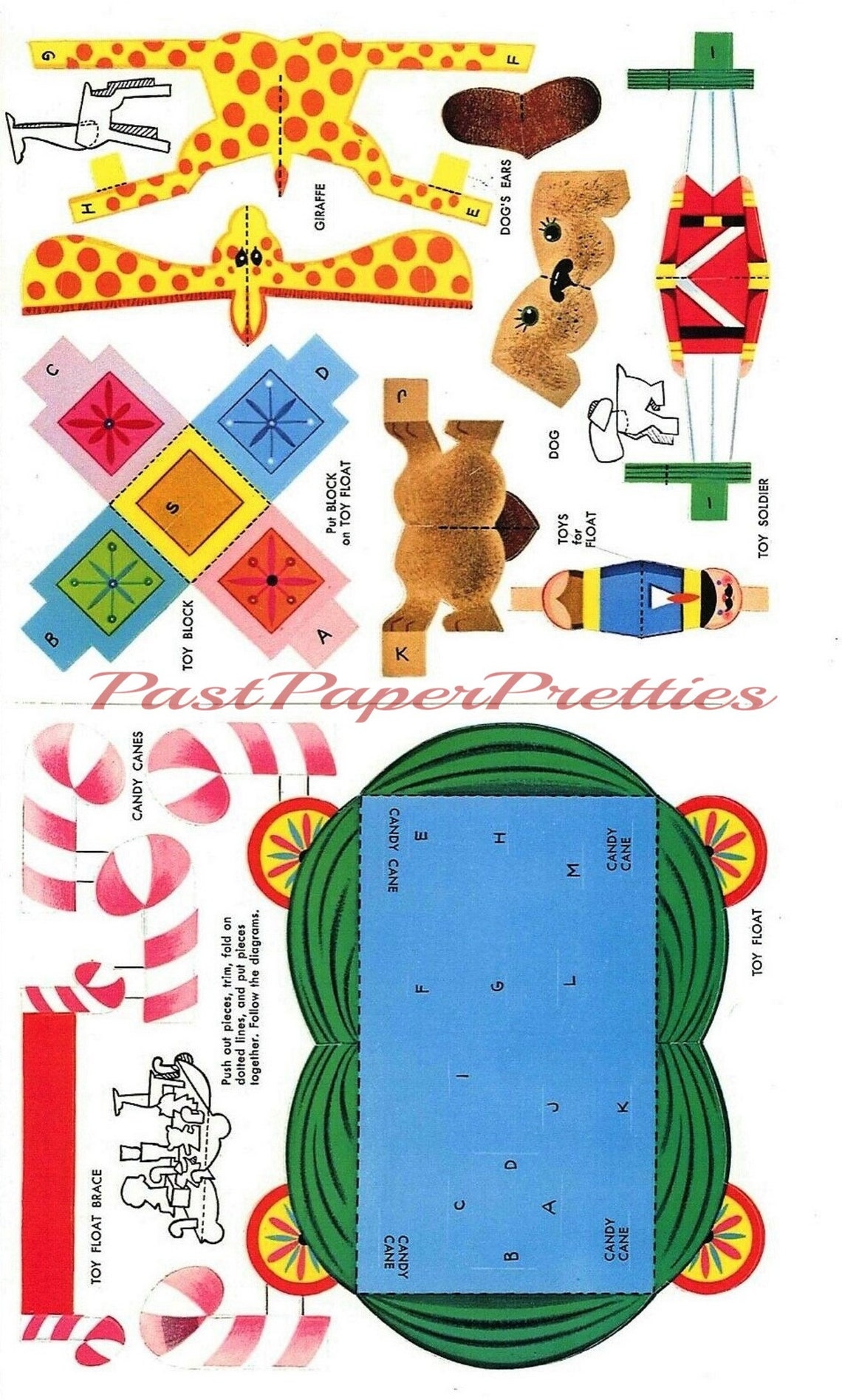 Vintage Printable Paper Dolls Santas Toyland Playbook Activity Book C ...