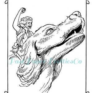 Vintage Printable Coloring Book the Neverending Story 1984 PDF Instant ...