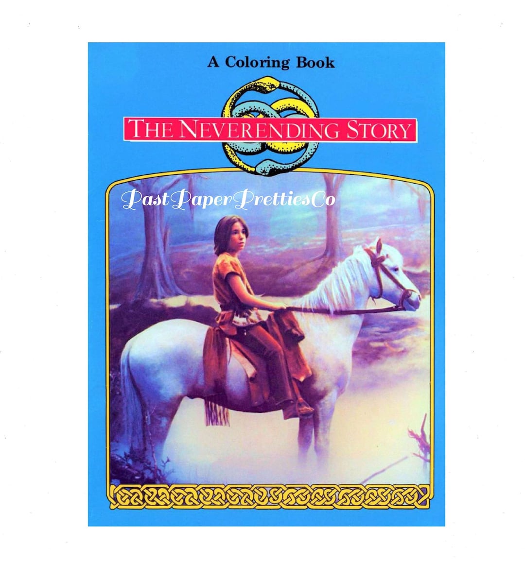 Vintage Printable Coloring Book the Neverending Story 1984 PDF Instant ...