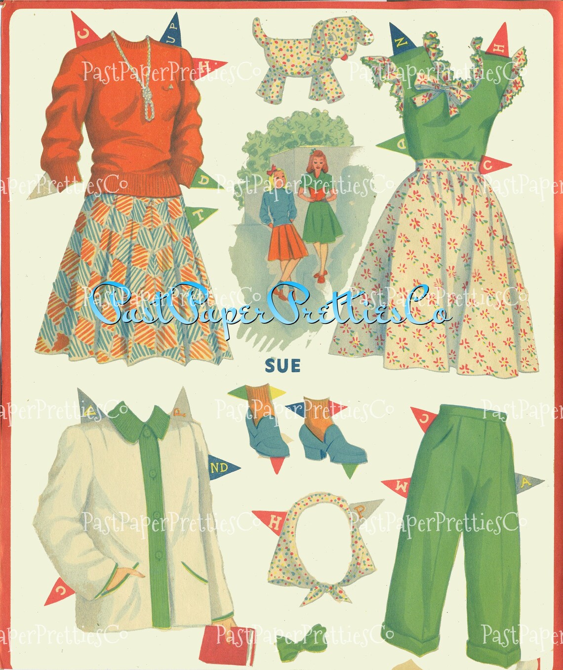 Vintage Paper Dolls Clothes Crazy 1945 PDF Printable Instant Digital ...