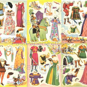 Vintage Paper Dolls Prince & Princess C. 1941 Printable PDF Instant ...