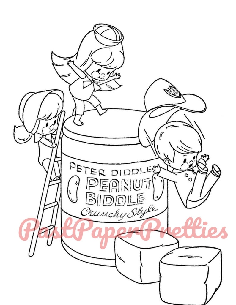 Vintage Printable Coloring Book Liddle Kiddles C. 1966 PDF - Etsy