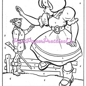 Vintage Printable Classic Little Red Riding Hood Story Coloring Book ...