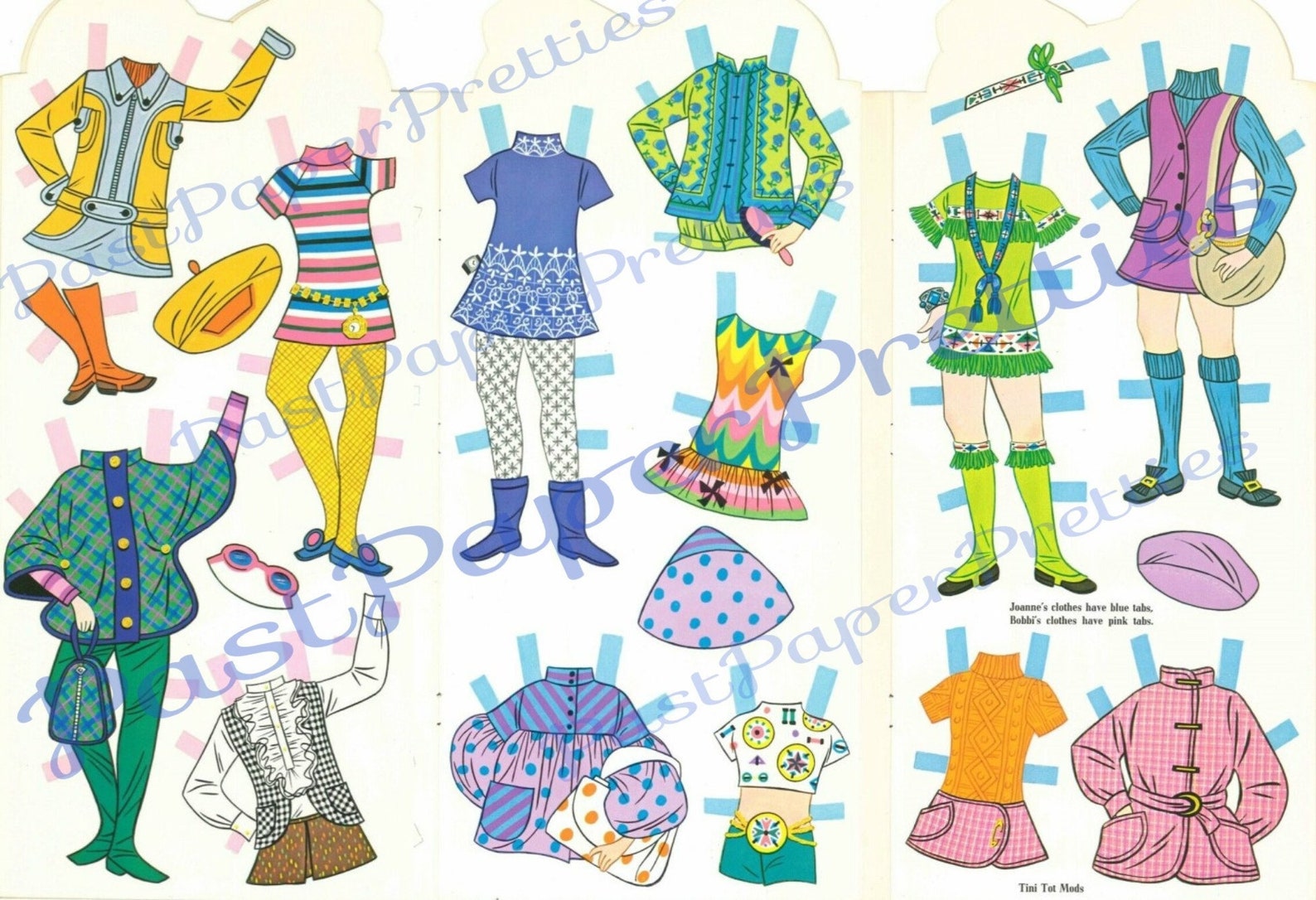 Vintage Paper Dolls Tini Tot Mods C. 1969 Printable PDF - Etsy