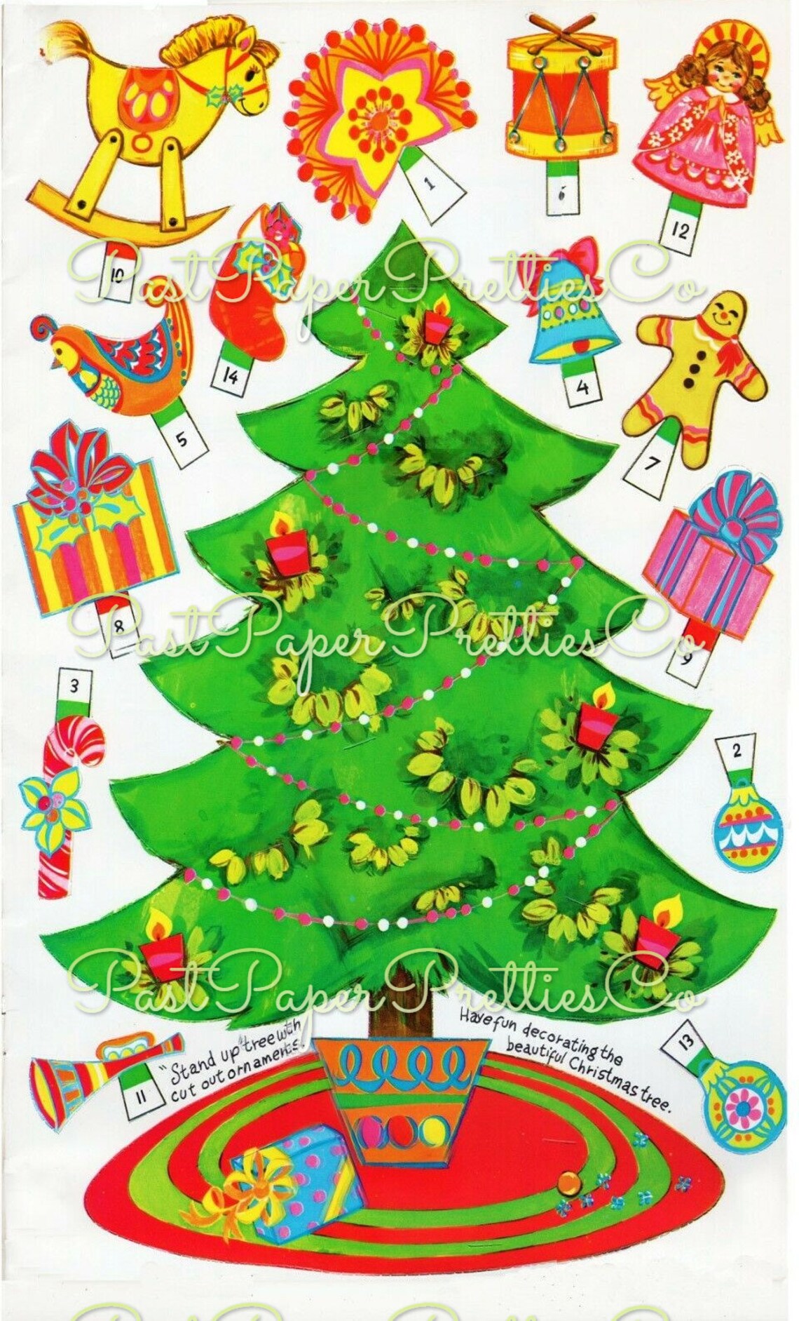 Vintage Christmas Playbook Printable Paper Activity Book C. 1970s PDF ...