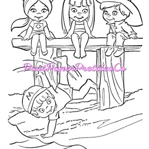 Vintage Printable Coloring Book Liddle Kiddles Trace N Color 1967 PDF ...