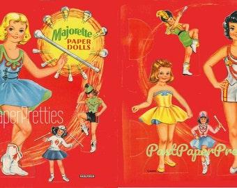 Vintage Paper Dolls Printable Instant Download PDF Printable - Etsy