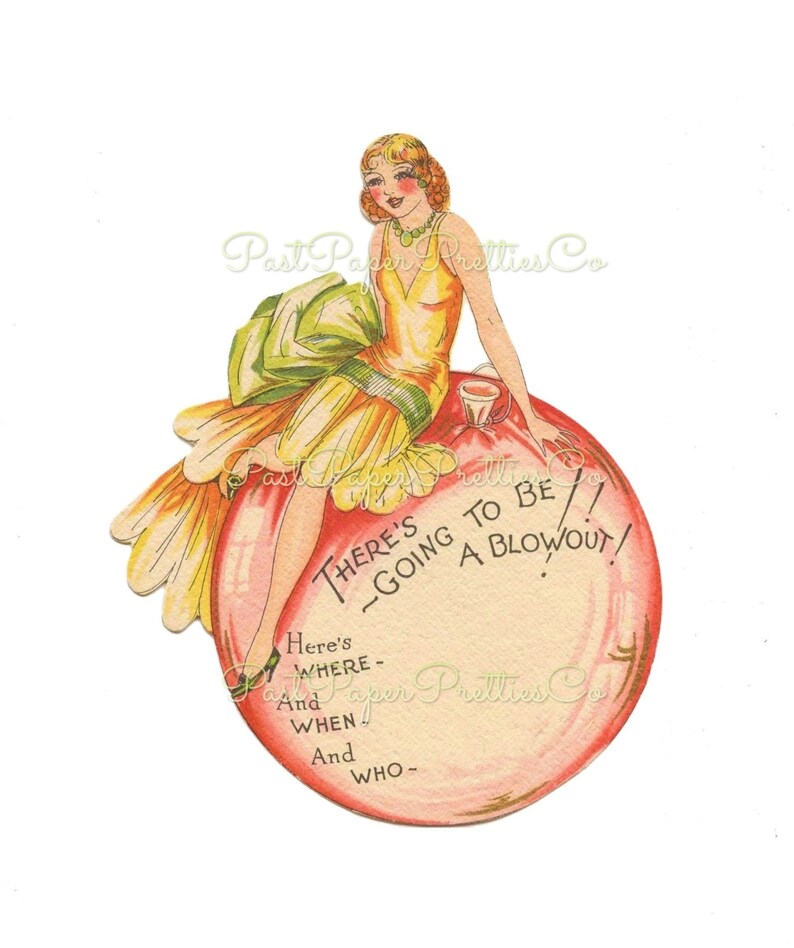 Vintage Printable Art Deco Flapper Party New Years Eve - Etsy