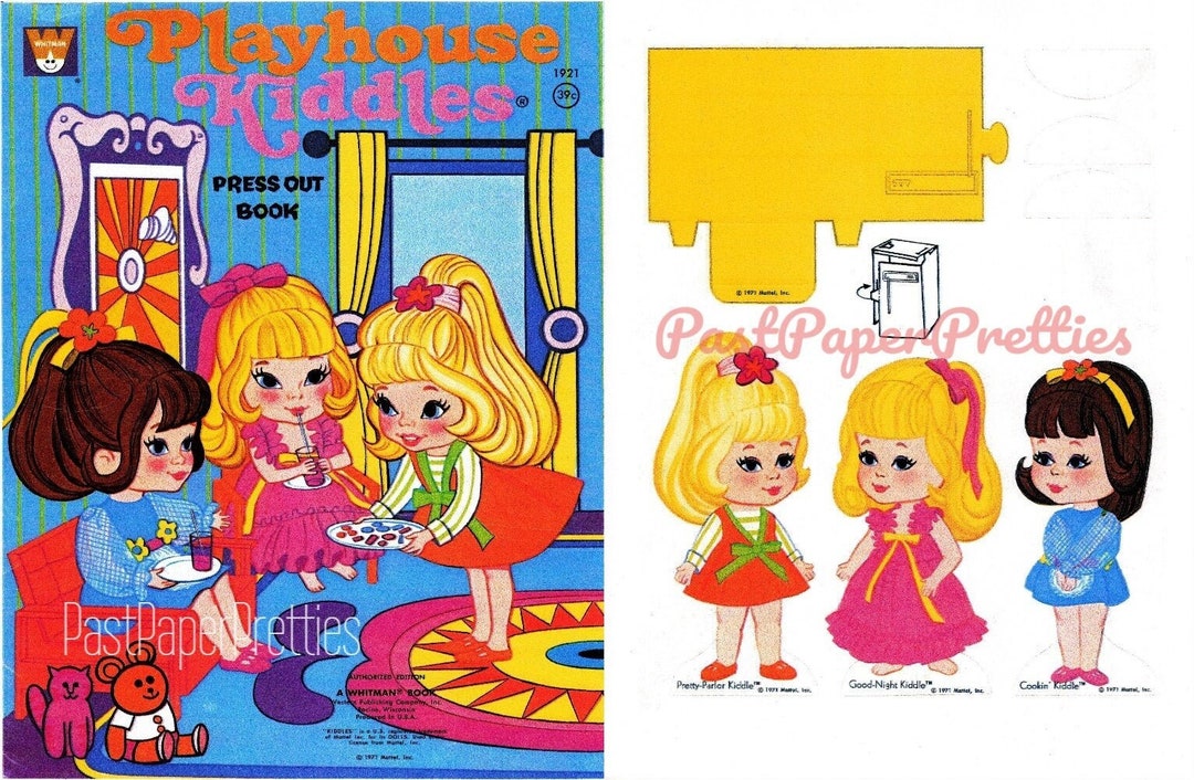 Vintage Paper Dolls Liddle Kiddles Playhouse Kiddles Furniture - Etsy