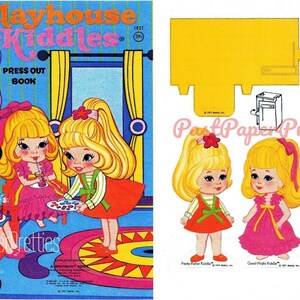 Vintage Paper Dolls Liddle Kiddles Playhouse Kiddles Furniture - Etsy