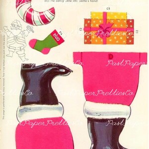 Vintage Printable Santa's Night Before Christmas Press-out Book ...