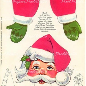 Vintage Printable Santa's Night Before Christmas Press-out Book ...