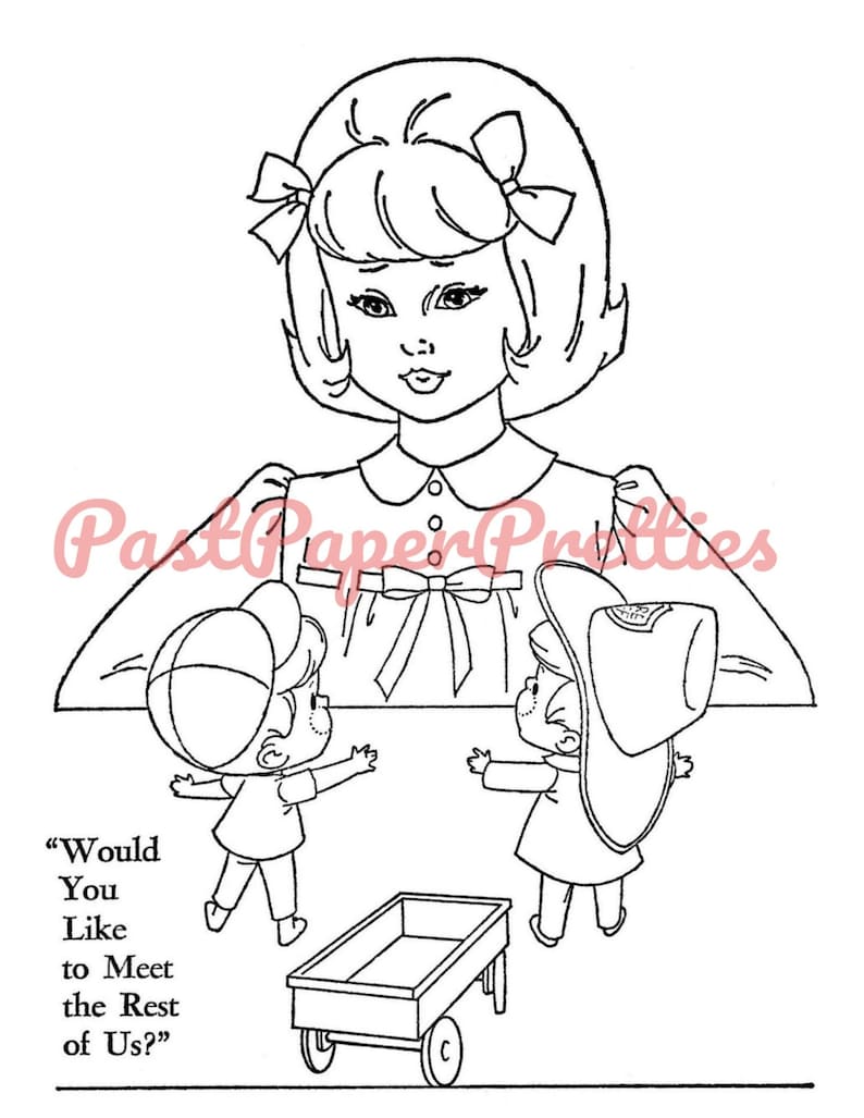 Vintage Printable Coloring Book Liddle Kiddles C. 1966 PDF - Etsy