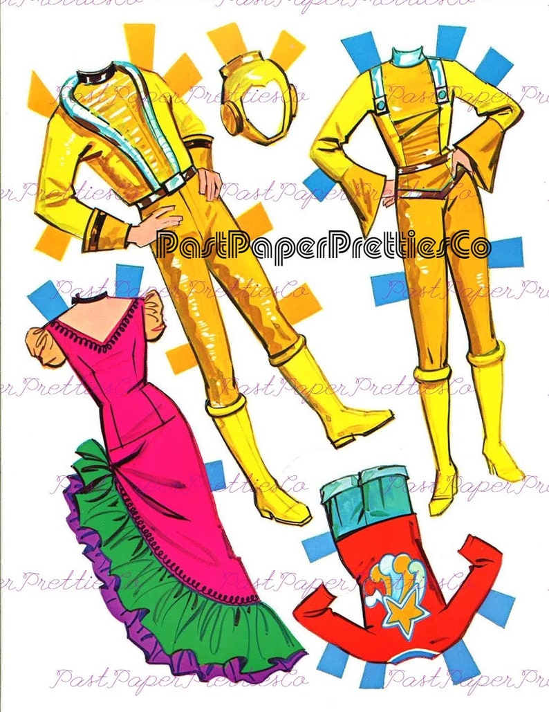 Vintage Paper Dolls Donny and Marie 1977 Printable PDF Instant Digital ...