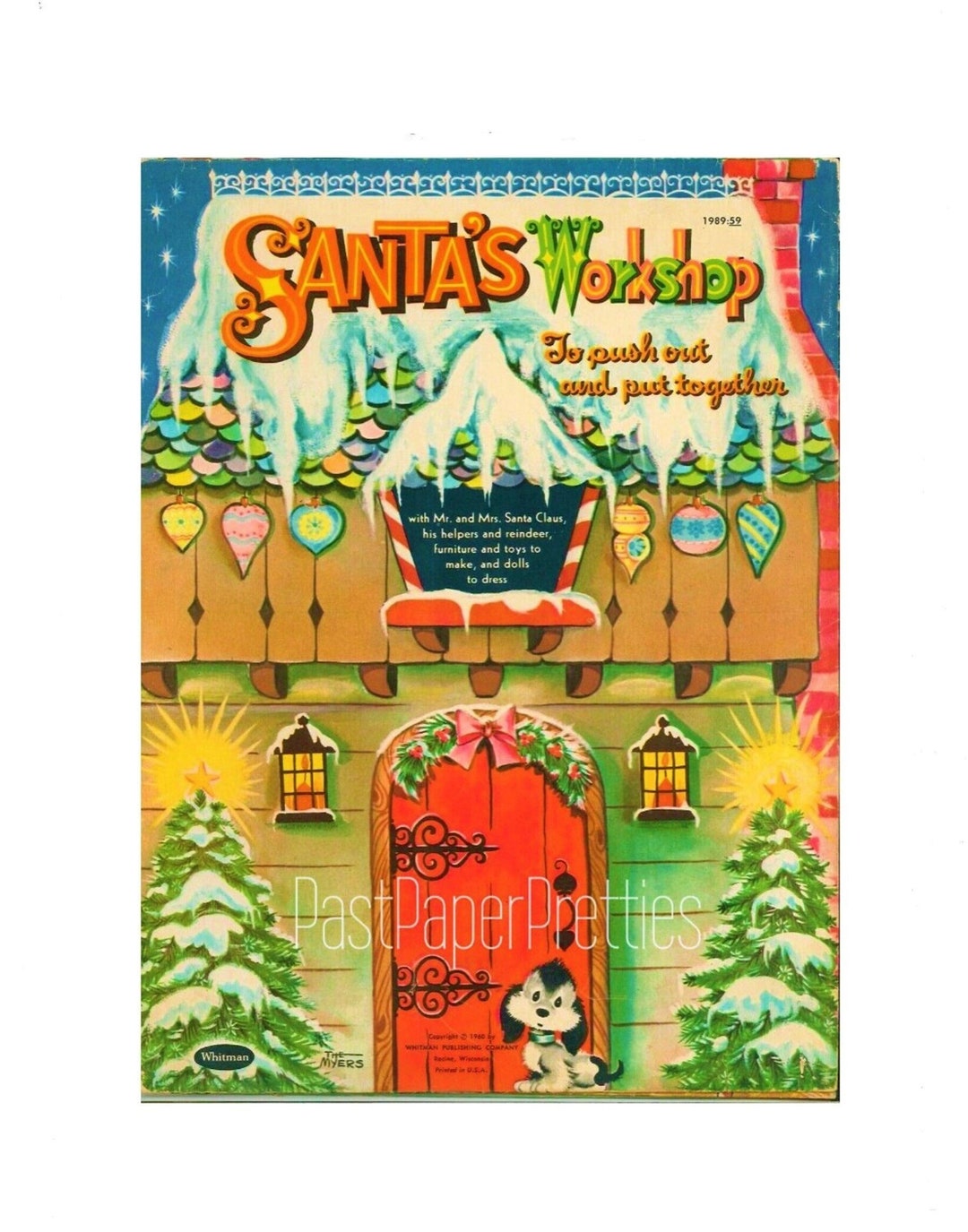 Vintage Printable Paper Dolls Santas Workshop Christmas Paper Craft ...