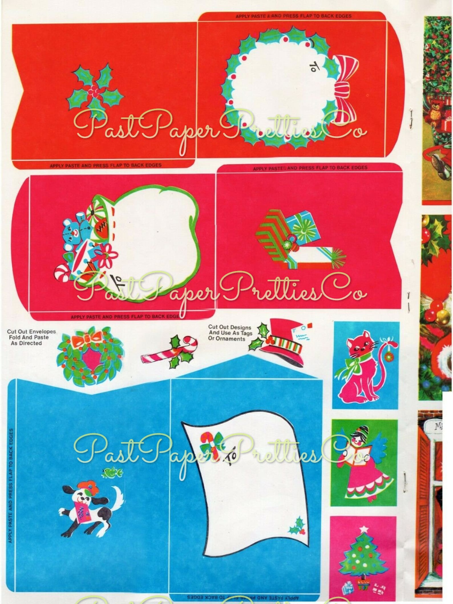 Vintage Christmas Playbook Printable Paper Activity Book C. 1970s PDF ...