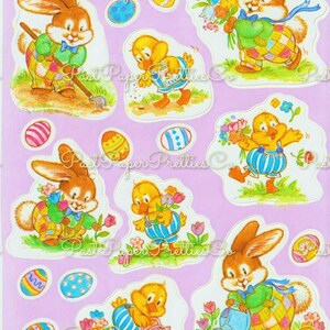 Vintage Printable Easter Sticker Sheets PDF Instant Digital Download ...