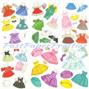 Vintage Paper Dolls Little Sweethearts 1960s Printable PDF Instant ...