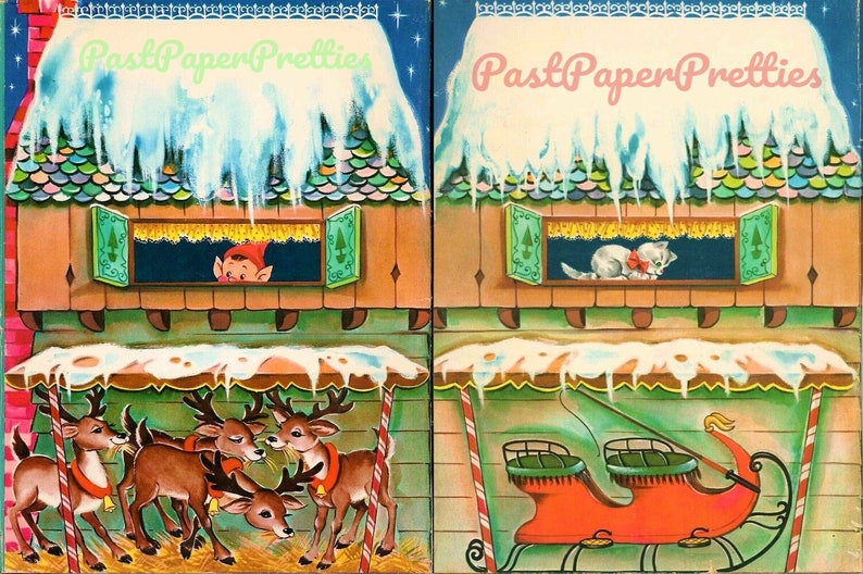 Vintage Printable Paper Dolls Santas Workshop Christmas Paper - Etsy