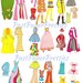 Vintage Paper Dolls Dawn Magic Paper Doll 1971 Printable PDF Instant Digital Download Groovy Mod ...
