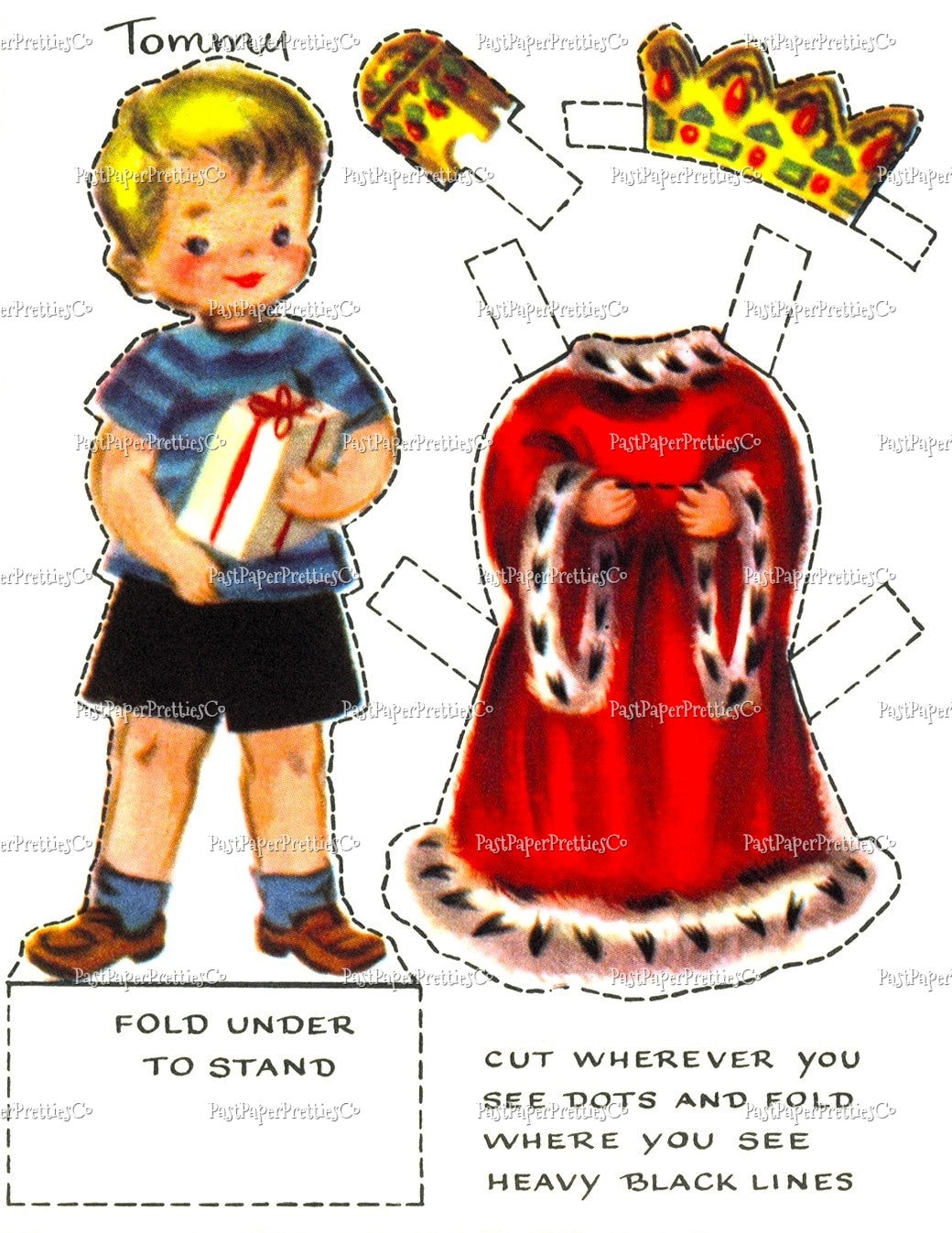 Vintage Christmas Paper Dolls School Children Nativity Christmas Play ...