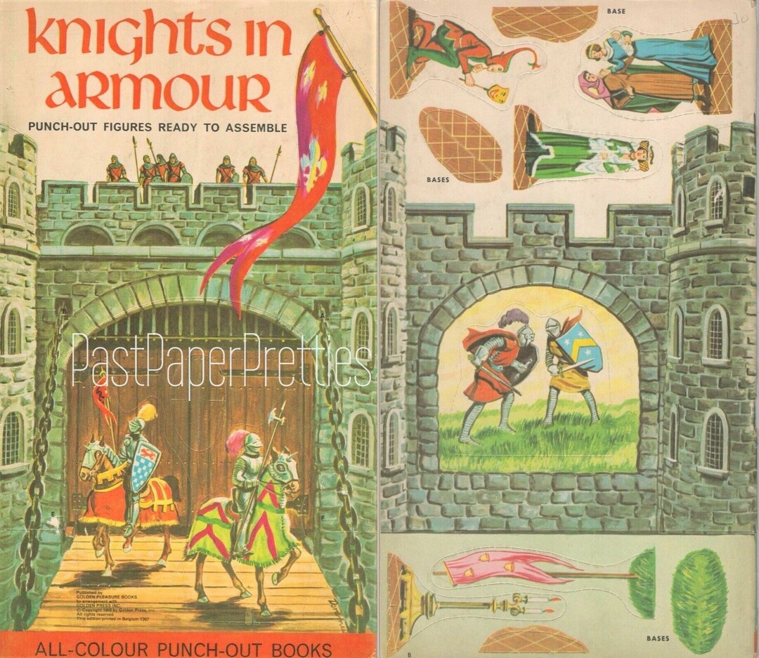 Vintage Paper Dolls Knights in Armour Printable Playset - Etsy