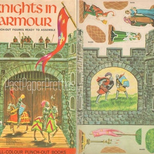 Vintage Paper Dolls Knights in Armour Printable Playset - Etsy