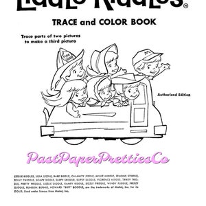 Vintage Printable Coloring Book Liddle Kiddles Trace N Color 1967 PDF ...