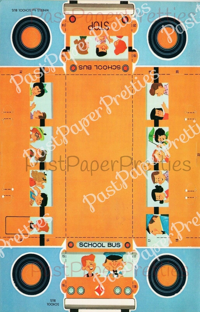 Vintage Printable Paper Trucks and Cars Punch Out Papercraft - Etsy
