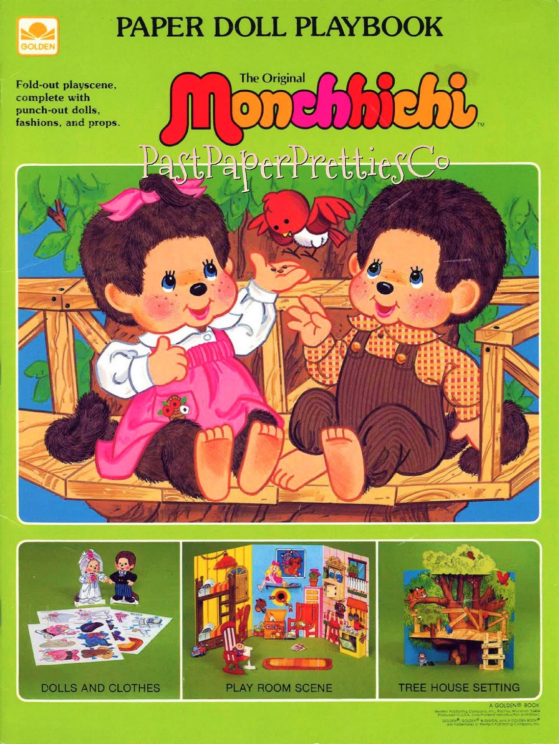 Vintage Monchhichi Paper Dolls Playset 1983 Printable PDF Instant ...