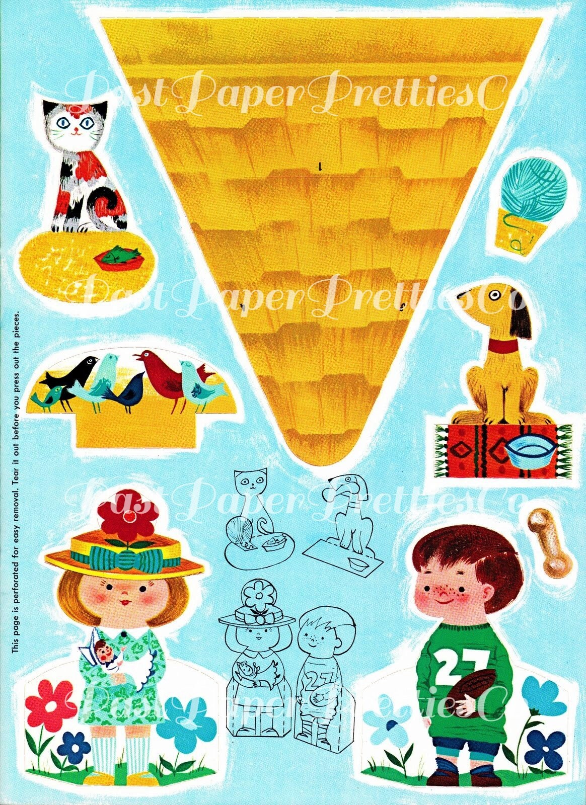 Vintage Printable Playtime Playhouse Doll House Paper Dolls - Etsy