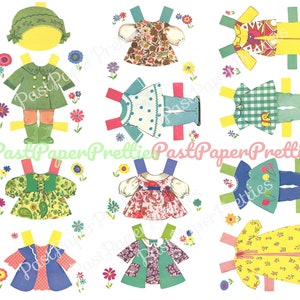 Vintage Paper Dolls Littlest First Born Baby Toy Doll C. 1971 Printable ...