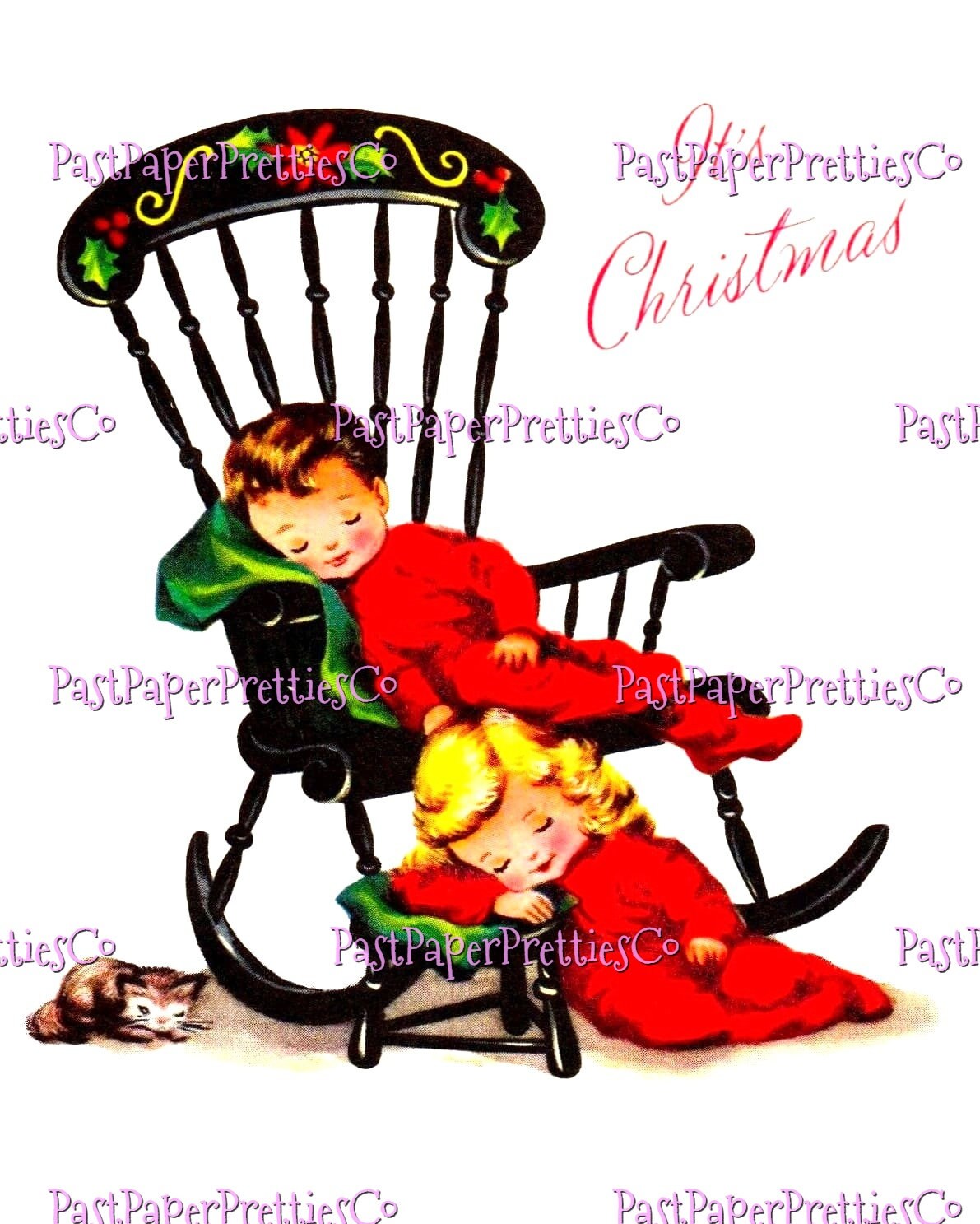 36 Vintage the Night Before Christmas Shhh Sleepy Children Santa ...