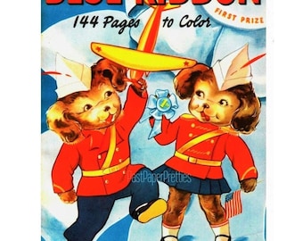 Blue Coloring Pages - Etsy