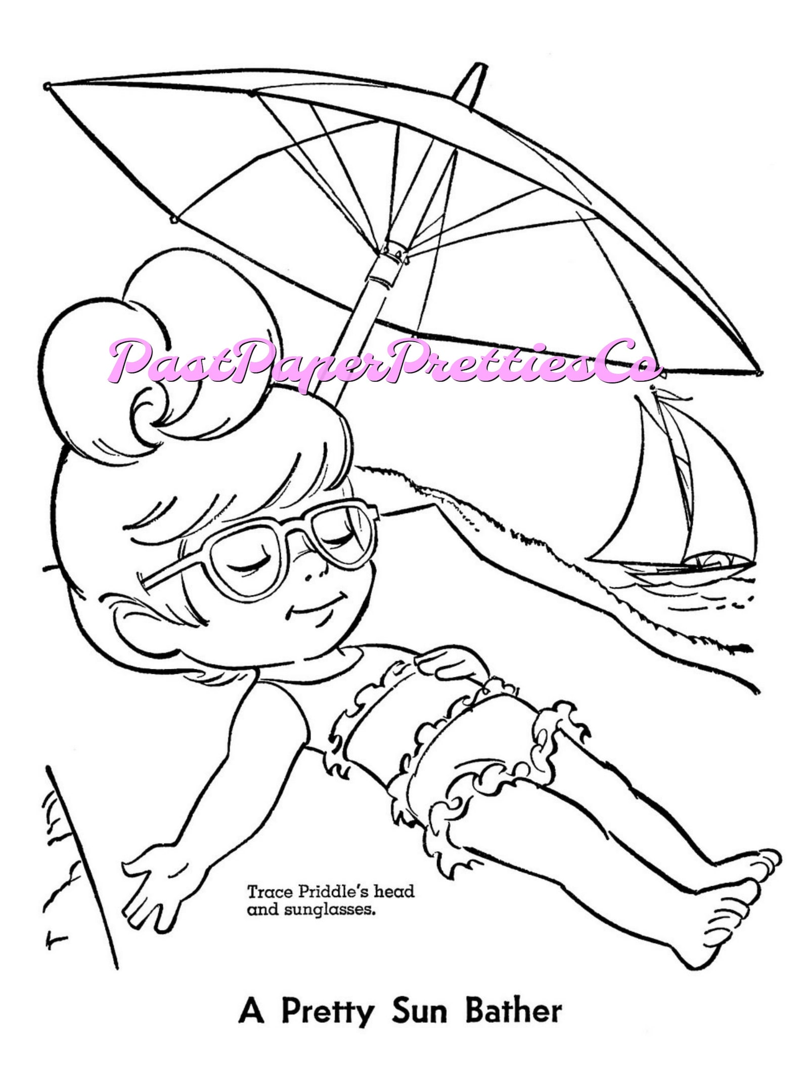 Vintage Printable Coloring Book Liddle Kiddles Trace N Color 1967 PDF ...