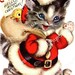 Vintage Printable Kitty Cat Christmas Collage Sheets & Full Cards ALL ...