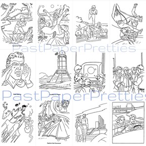 Vintage Printable Flash Gordon Coloring Book Pages 1958 Sci Fi ...