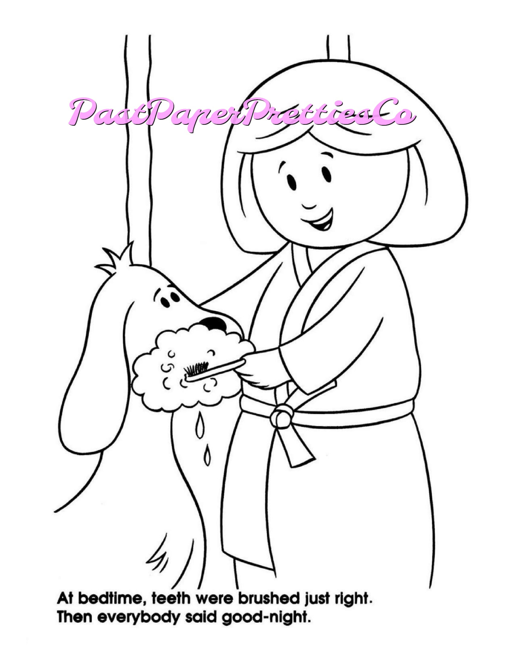 Vintage Madeline Coloring Book Printable PDF Instant Digital Download ...