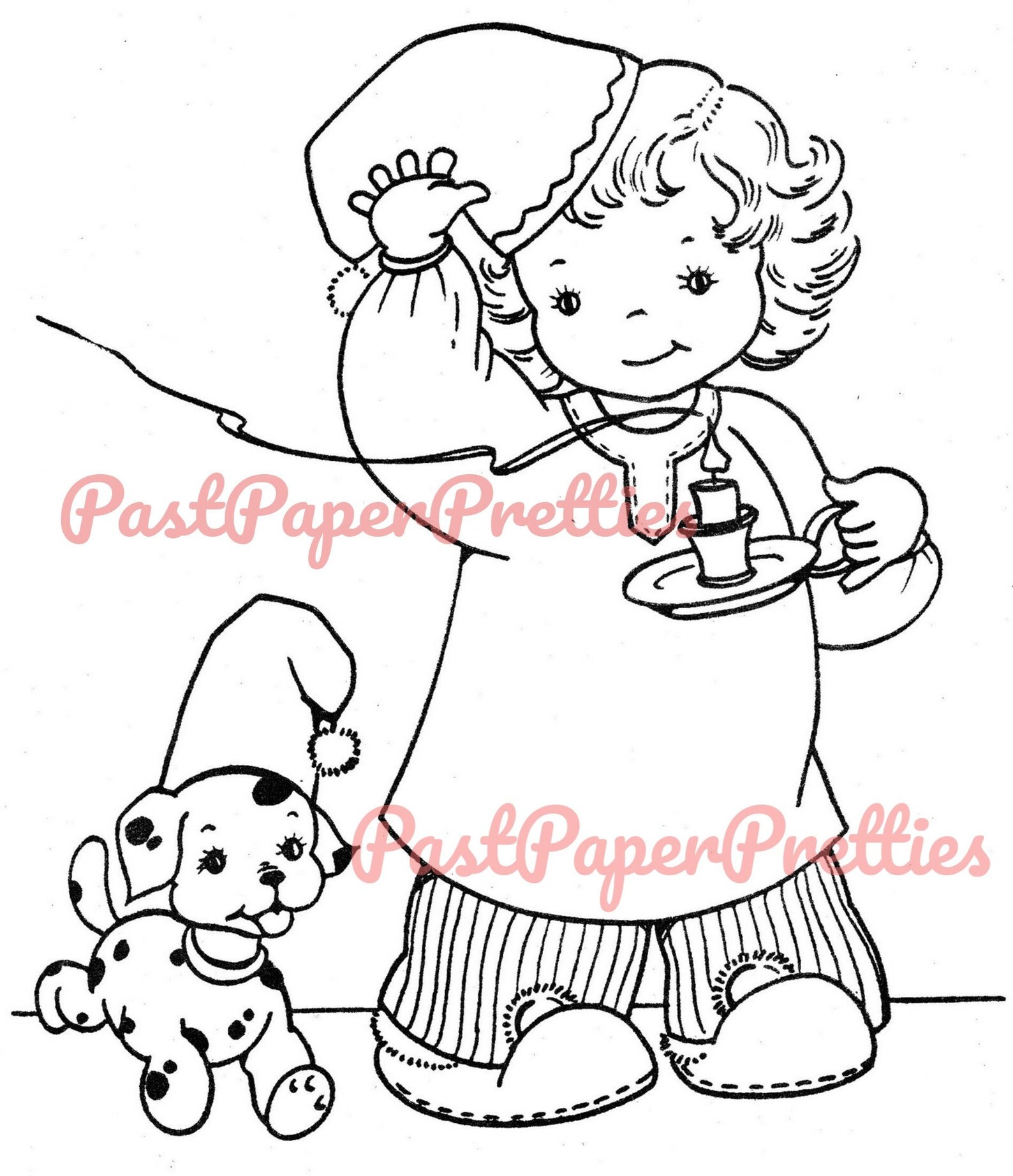 Vintage Printable Tippys Coloring Book C. 1950s PDF Instant Digital ...