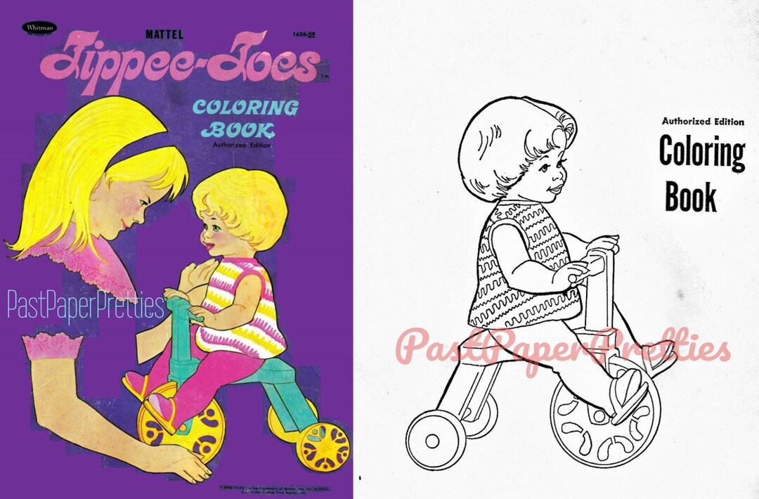 Vintage Printable Coloring Book Tippee Toes Doll 1969 PDF Instant ...