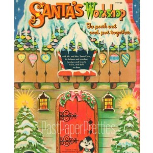 Vintage Printable Paper Dolls Santas Workshop Christmas Paper - Etsy