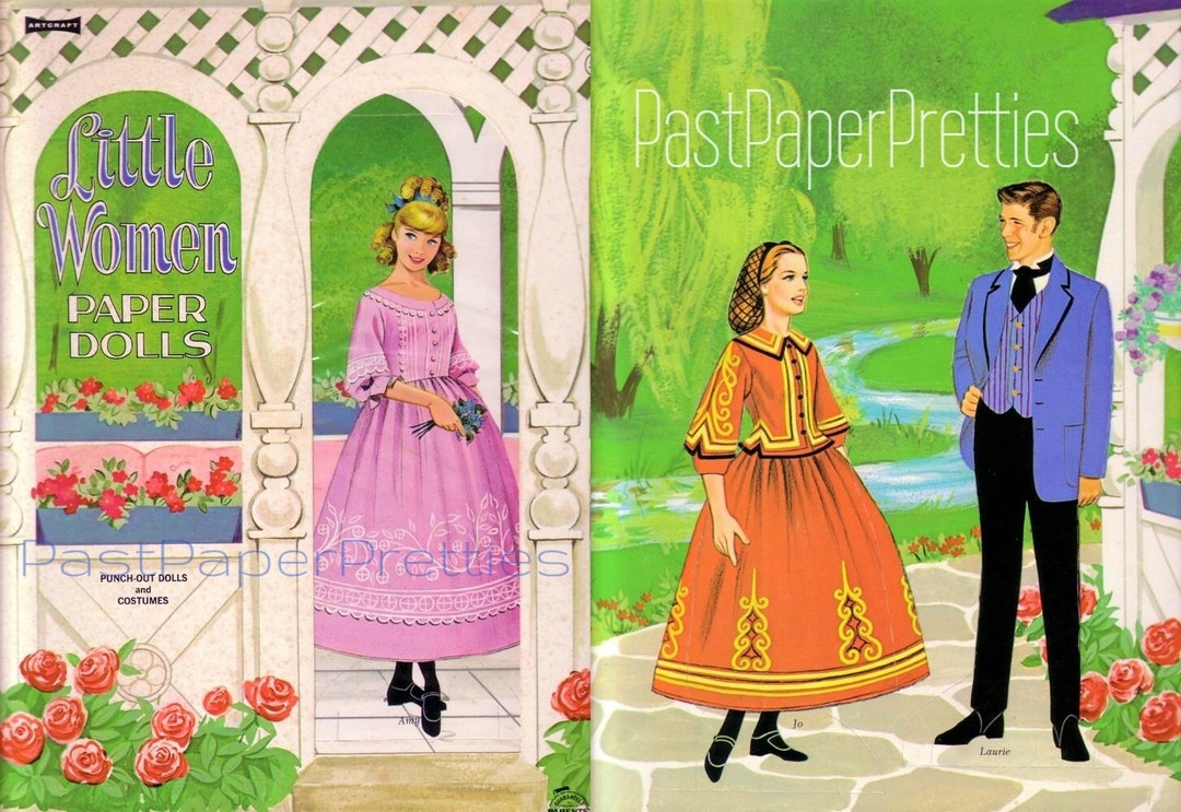 Vintage Paper Dolls Little Women Meg Amy Jo Beth Laurie C. 1960s ...