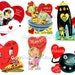 Vintage Outer Space Valentines Rocketship Astronaut Aliens Boys Girls ...