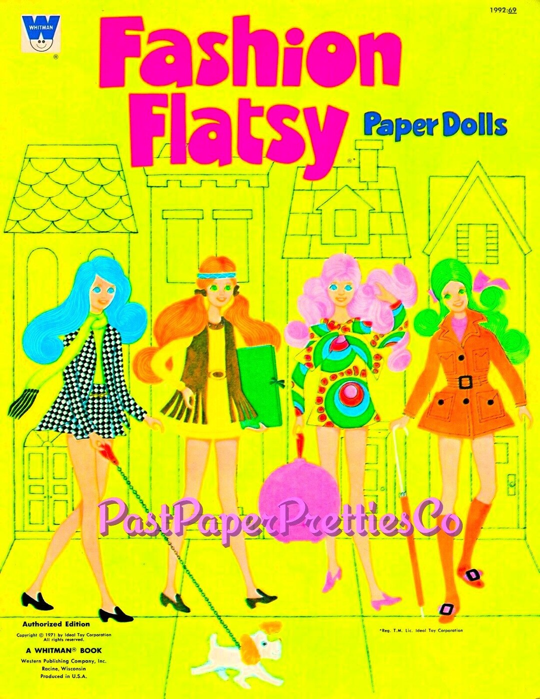 Vintage Paper Dolls Fashion Flatsy Retro 1971 Printable PDF Instant ...