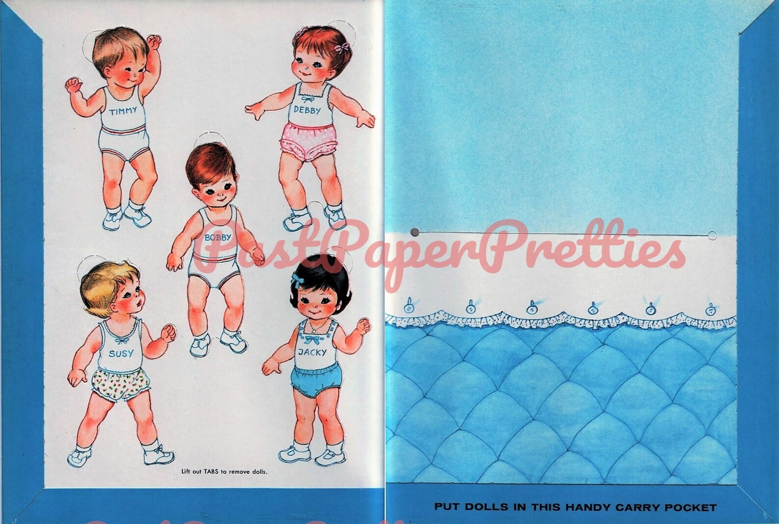 Vintage Paper Dolls Cute Quintuplets Cut-outs C. 1964 PDF - Etsy