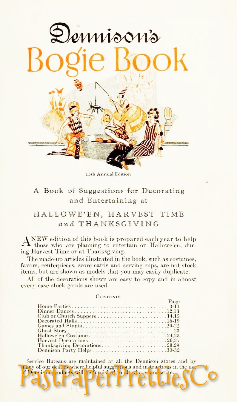 Vintage Dennisons Bogie Book Repro 1925 PDF Instant Digital Download ...