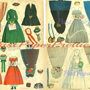 Vintage Paper Dolls Little Women Cut-outs C. 1934 PDF Printable Instant ...