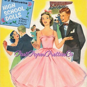 Vintage Paper Dolls the Three Cheers High School Dolls 1957 Printable ...